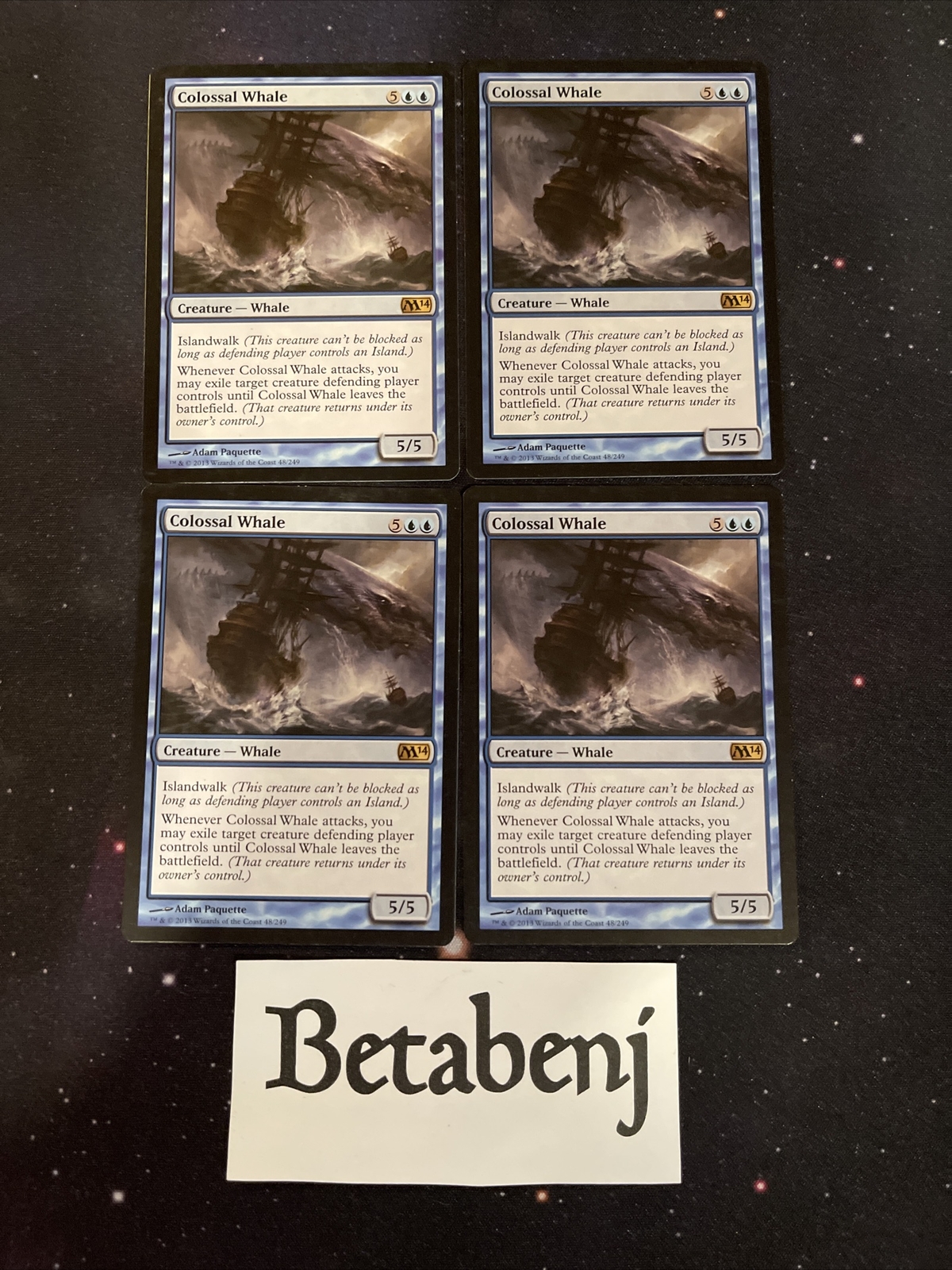 4x MTG Colossal Whale M14 (Playset) - Free ship over $25 | eBay