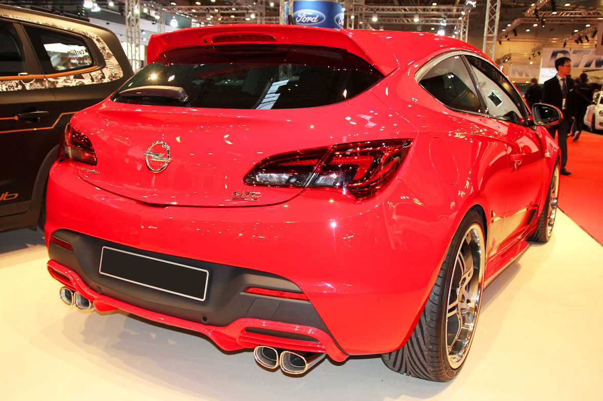 VAUXHALL ASTRA J GTC REAR BUMPER SPOILER / SKIRT / VALANCE / DIFFUSER ...