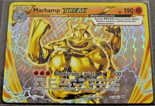 1 POKEMON CARD TCG/MACHAMP XY/BREAK/60/108/ULTRA RARE/EVOLUTION/HOLO ...