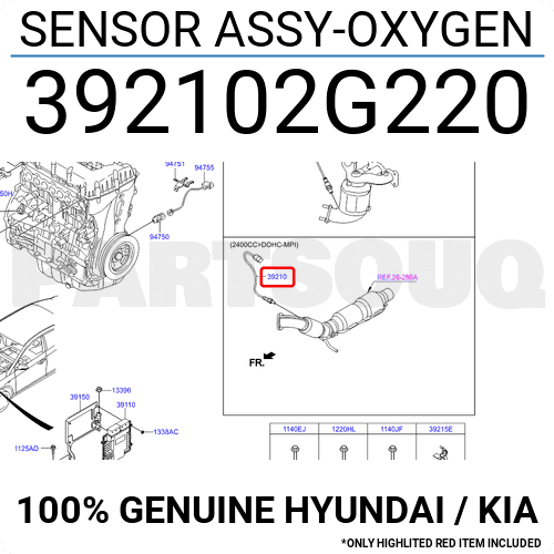 392102G220 Genuine Hyundai / KIA SENSOR ASSY-OXYGEN | eBay