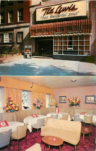 c1950s Ted Lewis' Crow's Nest Restaurant, Washington DC Postcard | eBay
