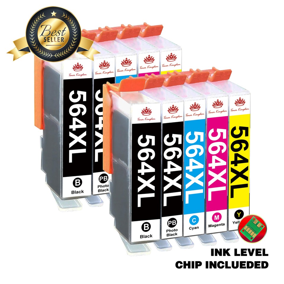 564XL Ink Cartridge for HP Photosmart 5510 7510 7525 Deskjet 3520 3522 ...