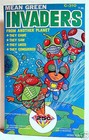 Vintage Mean Green Alien Invaders Gumball Vending Machine Card Old ...