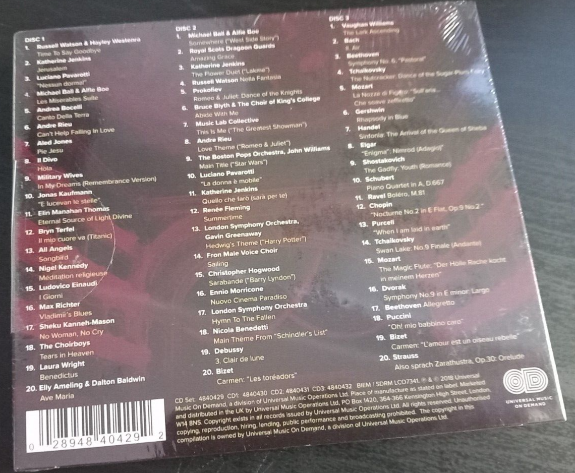 Ultimate Classical Collection by Various Artists (CD, 2018) for sale ...