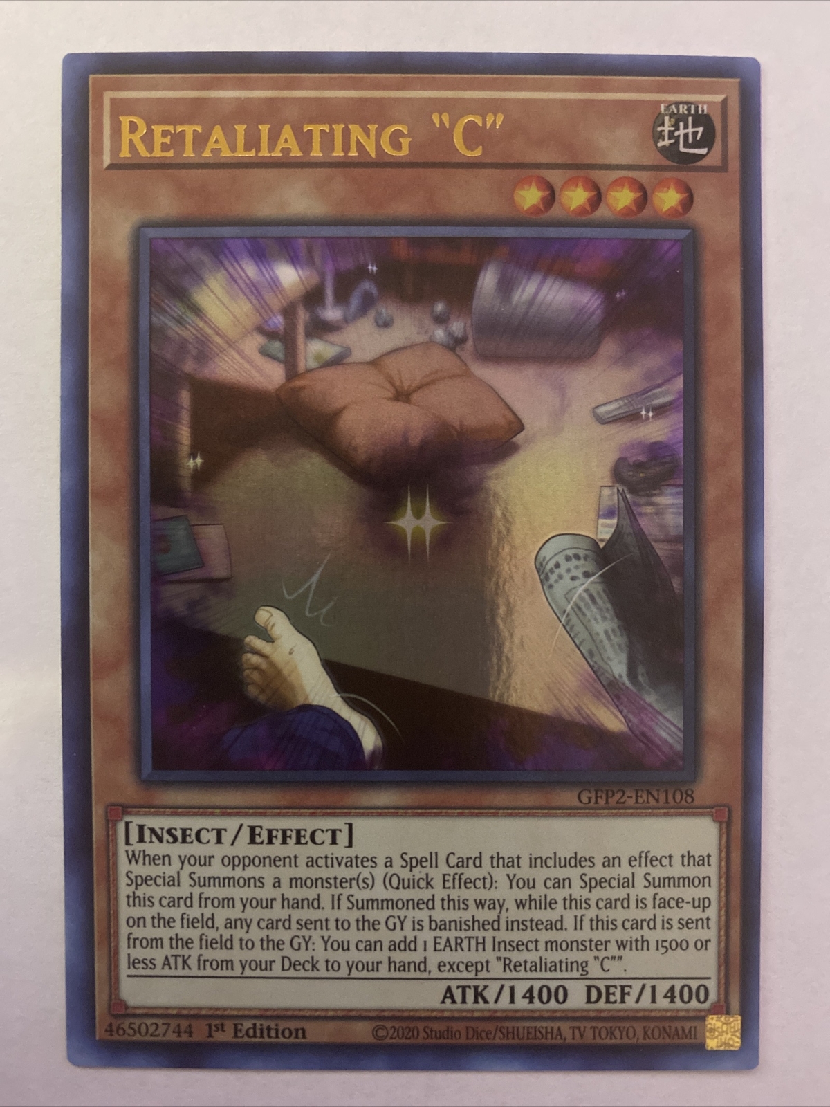 YuGiOh Retaliating "C" - GFP2-EN108 - Ultra Rare - 1st Edition Near Mint | eBay