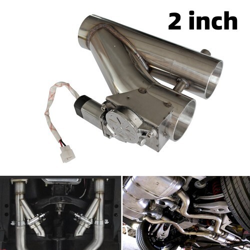 2inch Car Electric Exhaust Cut Y Pipe Downpipe Remote Kit Out Dual ...