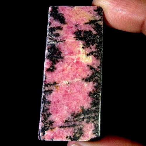 172.35Cts. Natural Rough Crystal Rhodonite Gemstone Slab Minerals ...
