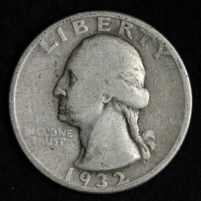1932 Washington SILVER Quarter - Circulated - First Year of the Series ...