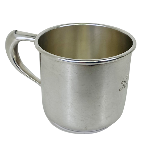 Vintage MANCHESTER Classic Sterling Silver Handled Baby Child Cup Mug ...