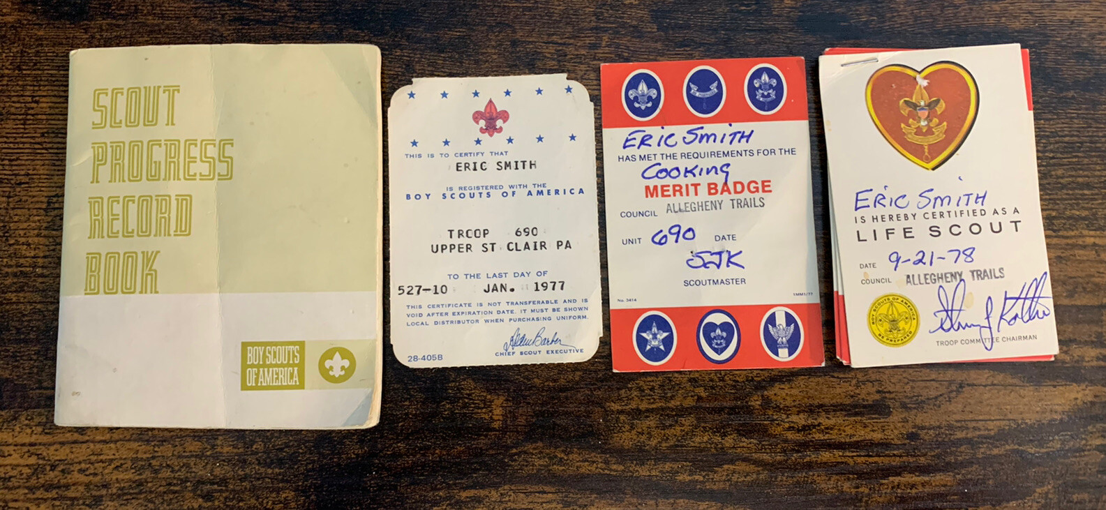 Vintage 1972 Scout Progress Record Book Boy Scouts of America Merit ...