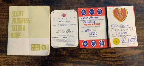 Vintage 1972 Scout Progress Record Book Boy Scouts of America Merit ...