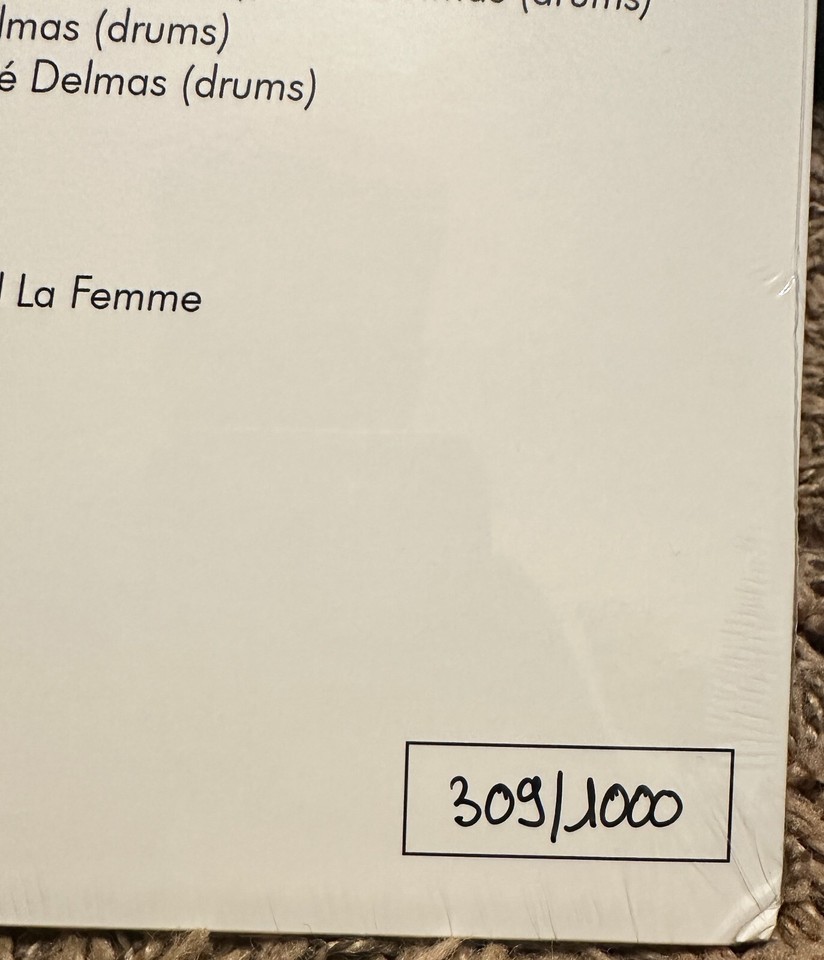 La Femme Ressort Black EP Vinyl Numbered #309 Only /1000 Copies ...