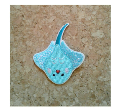 Stingray - Ocean - Sea - Ocean - Aquarium - Embroidered Iron On Patch ...