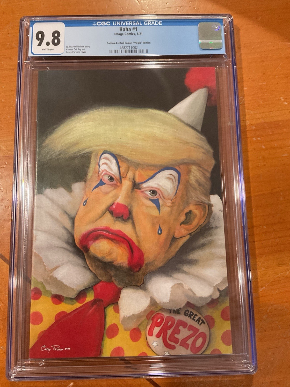 Haha #1 Donald Trump Gotham Central Comics Virgin Parsons CGC 9.8 SUPER ...