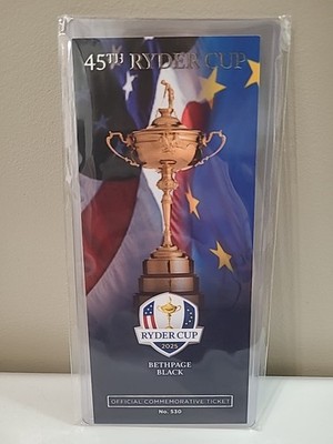 Ryder Cup 2025 Commemorative Ticket #530 | eBay