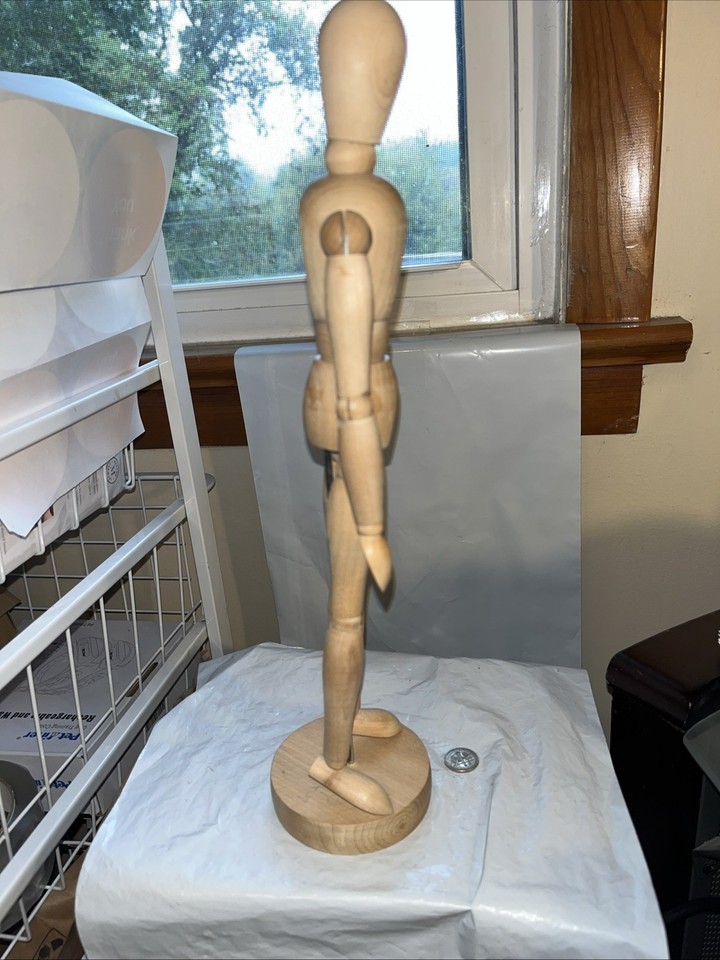 Poseable Articulated 13 Inch Wooden Mannequin Figure Art Model Artists ...