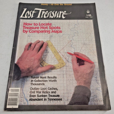 Lost Treasure Magazine May 1981 Metal Detecting Locate Hot Spots Outlaw ...