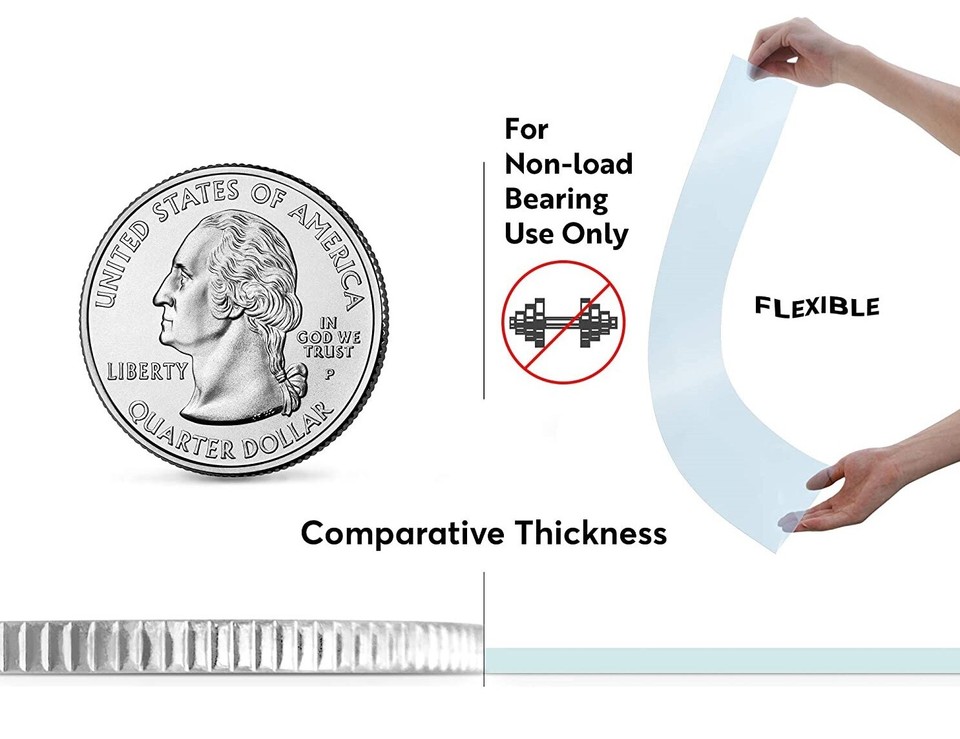 Clear Transparent PETG Vivak Moldable Plastic Film Flexible Frame Sheet ...