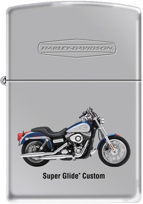 Zippo Harley Davidson HD Super Glide Custom Motorcycle PolishChrome ...