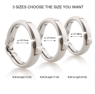 MAGNETIC ADJUSTABLE STEEL ERECTION POWER PENIS RING IMPOTENCE AID WITH ...