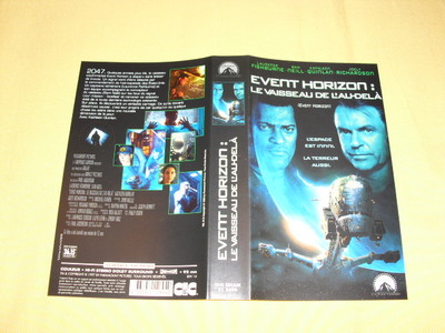 JAQUETTE VHS "Event horizon" Laurence Fishburne Sam Neill | eBay