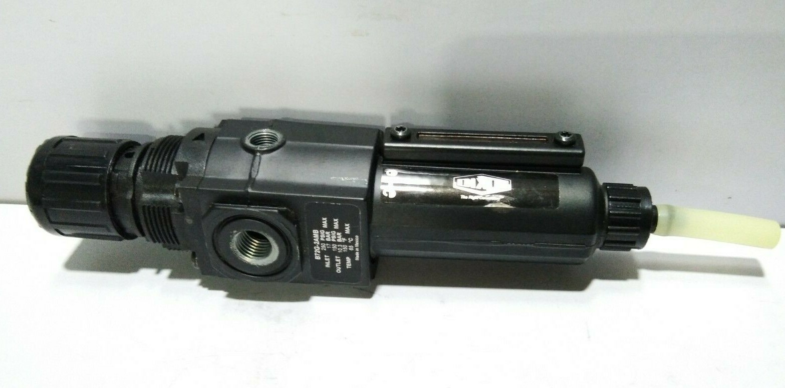 DIXON B72G-2AMB FILTER REGULATOR GAUGE GC620 INLET 250PSIG 17BAR OUTLET ...