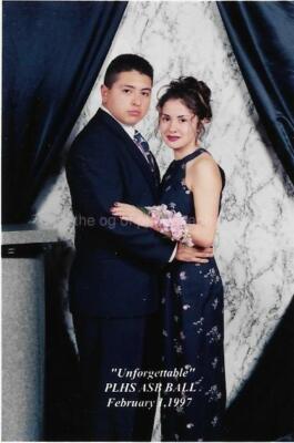 Senior Prom FOUND PHOTO Color HIGH SCHOOL GIRL BOY Portrait VINTAGE 23 ...