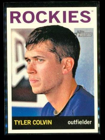 2013 TOPPS HERITAGE Baseball Trading Card #311 TYLER COLVIN Colorado ...