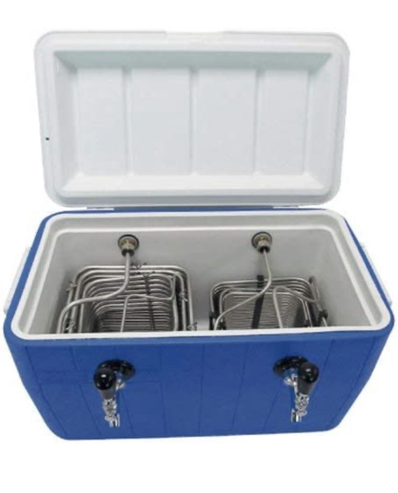 DRAFT KEG TWO BEER JOCKEY BOX COOLER With Two Keg Connections And 2 CO2 ...