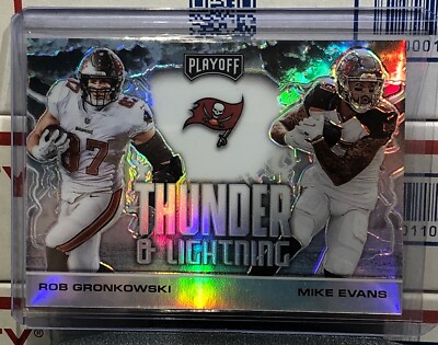 2020 PLAYOFF THUNDER & LIGHTNING ROB GRONKOWSKI & MIKE EVANS SUPER BOWL ...