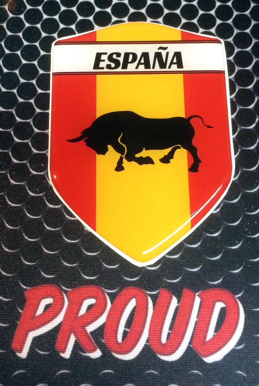 España Spain Proud Shield Flag Domed Decal Emblem Car Sticker 3D 2.3"x ...