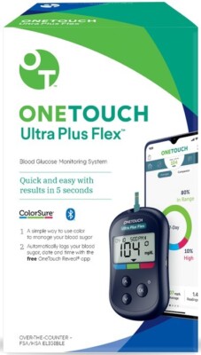 ONE TOUCH ULTRA PLUS FLEX BLOOD GLUCOSE METER | eBay