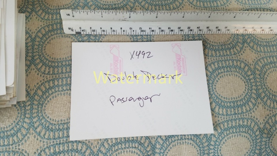 X492 TRAIN ENGINE PHOTO RR double DECKER PASSENGER | eBay