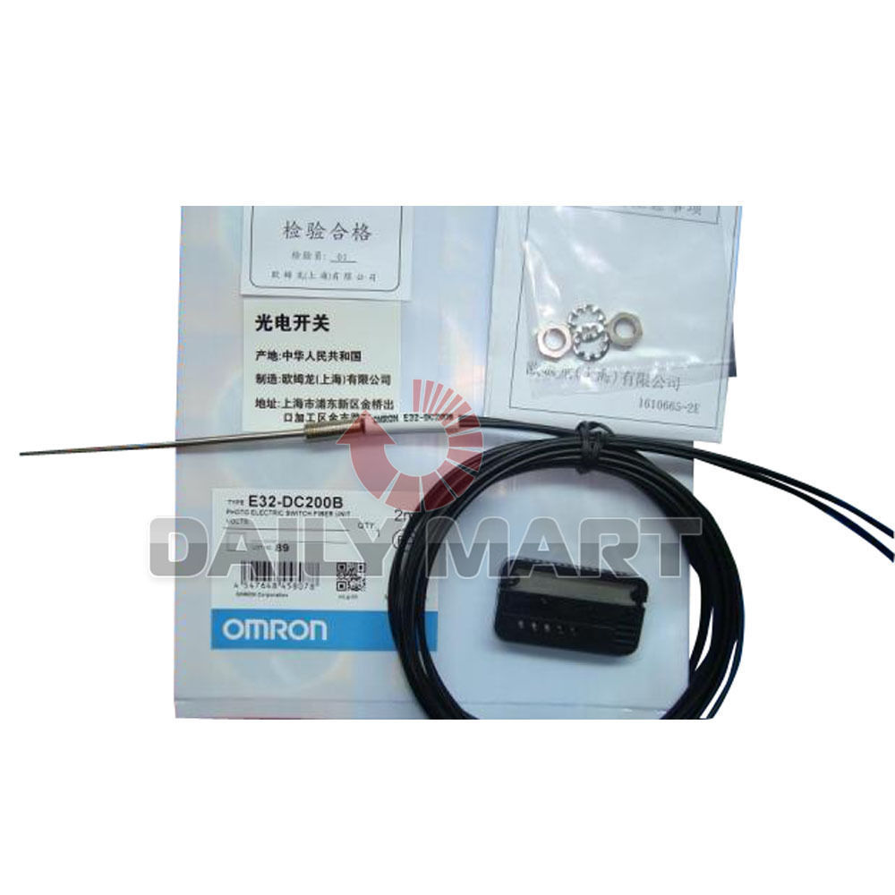 OMRON E32-DC200B E32DC200B PHOTOELECTRIC SWITCH FIBER OPTIC CABLE UNIT ...
