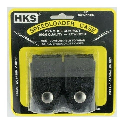 HKS Dual Speedloader Carrier Pouch Basket Weave - HKS-203BWM 203 ...