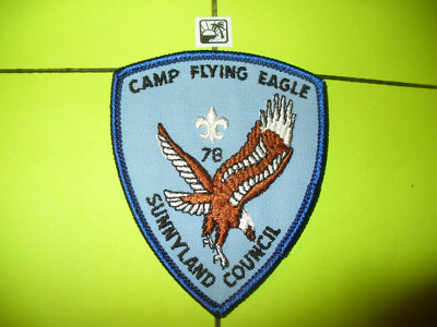 1978 Camp Flying Eagle Patch,pp, Sunny Land Council,BSA,PB,OA 219,552 ...
