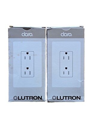 Lutron CARS-15-TR-WH Duplex Receptacle, White (2-Pack) | eBay