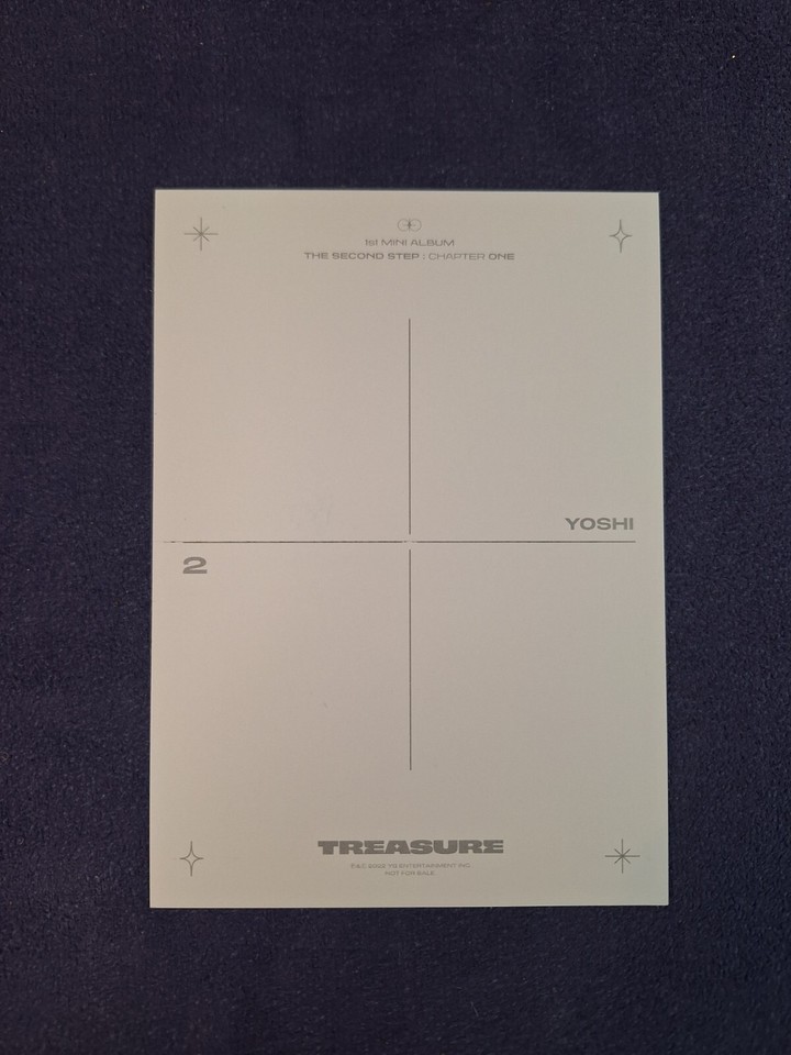 TREASURE 1st Mini Album THE SECOND STEP CHAPTER ONE Photobook Blue Ver ...