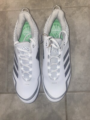 Adidas Men's 13 Icon 7 Dripped Out Metal Baseball Cleats White/Silver ...