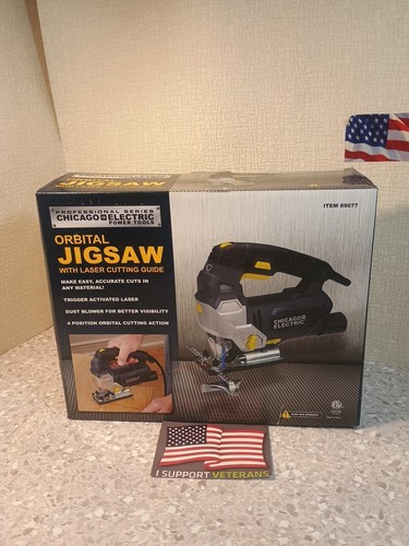 ORBITAL JIGSAW WITH LASER CUTTING GUIDE 69077-NEW & VERY NICE!- CHICAGO ...