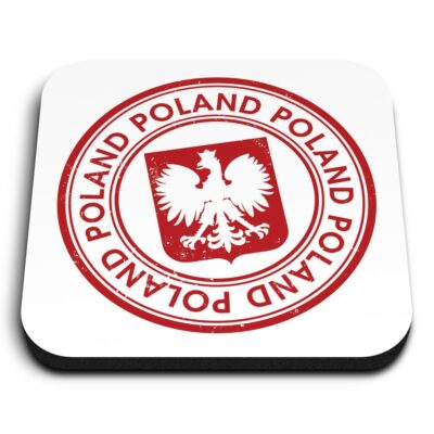 1x Square Fridge MDF Magnet Poland Polska Flag Travel Stamp #56020 ...