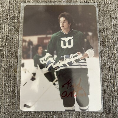 Fred Arthur Vintage Signed Autograph Auto 3.5x5 Photo Hartford Whalers ...
