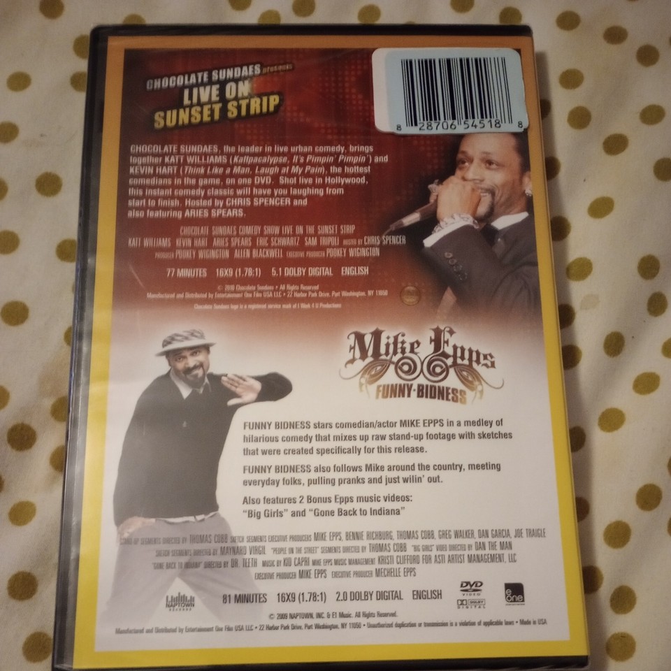 NEW Chocolate Sundaes Live on Sunset Strip Mike Epps Funny Bidness DVD ...
