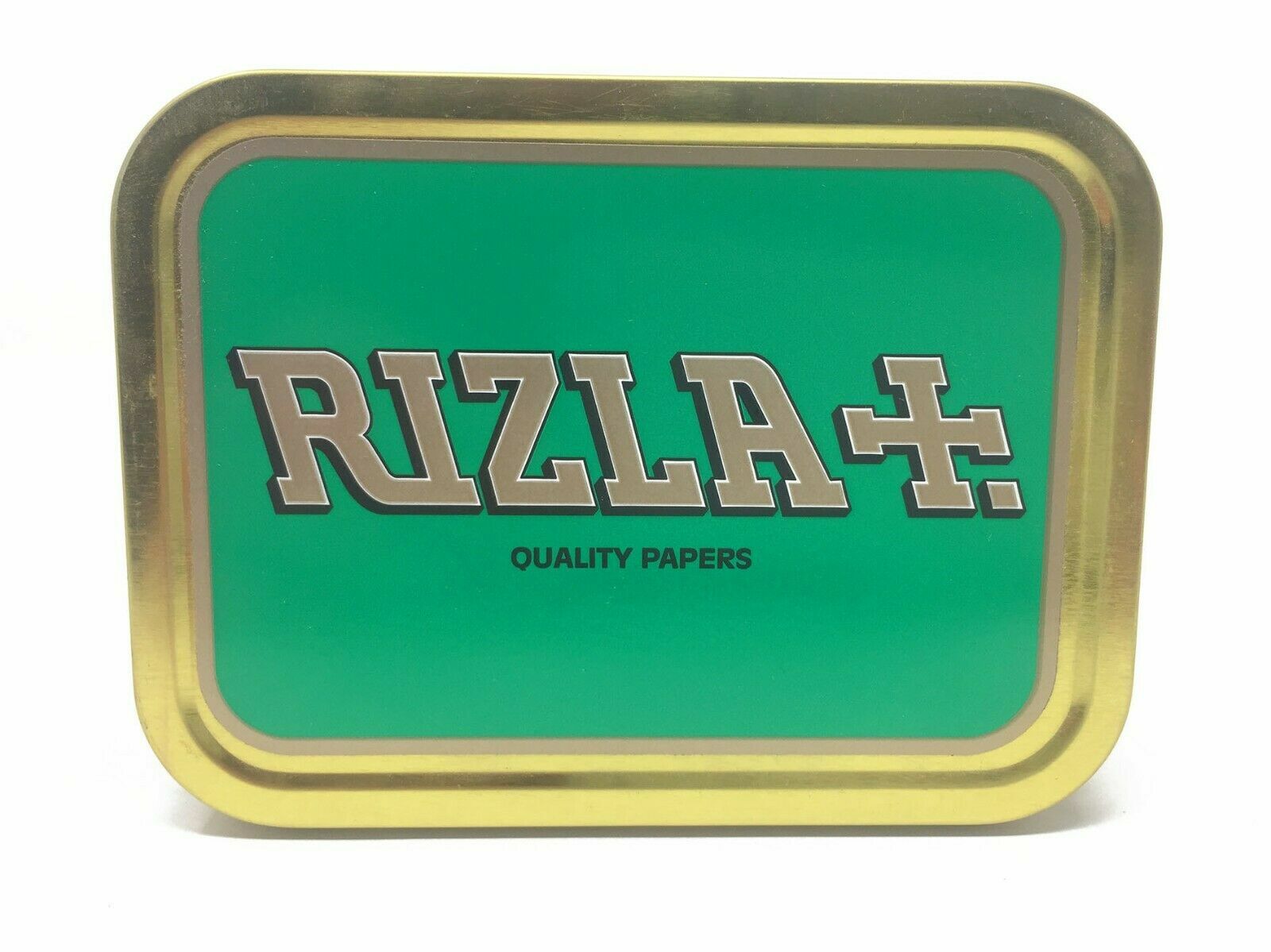 TOBACCO TIN RIZLA STORAGE CONTAINER BOX 1 OZ 2 OZ SMOKING RED BLUE ...