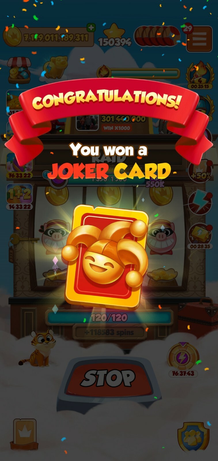 Купить COIN MASTER WHITE CARD THRU APOCALYPSE заказать с доставкой лот ...