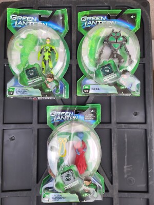 Green Lantern Battle Axe HAL JORDAN STEL 3.75 DC Action Figure Lot Of 3 ...