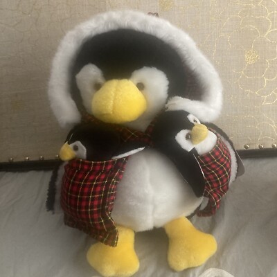 1992 Stuffed Penelope Penguin & Her Precious Polar Pipsqueaks ...