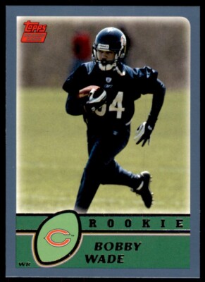 2003 TOPPS BOBBY WADE ROOKIE CHICAGO BEARS #329 | eBay