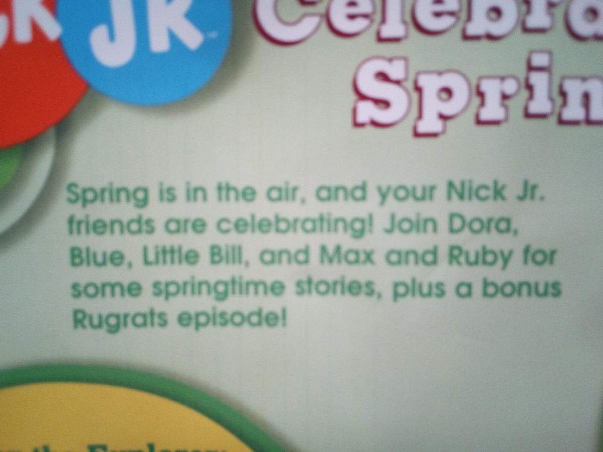 Nick Jr. Celebra La Primavera Dvd NBC Sender Info, Empfang