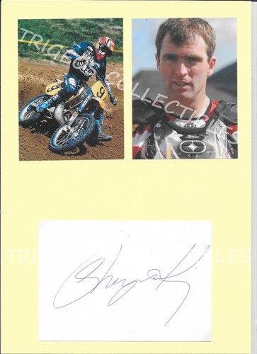 NEW ZEALAND SHAYNE KING Motocross Rider Photos & Autograph (A4 Display ...